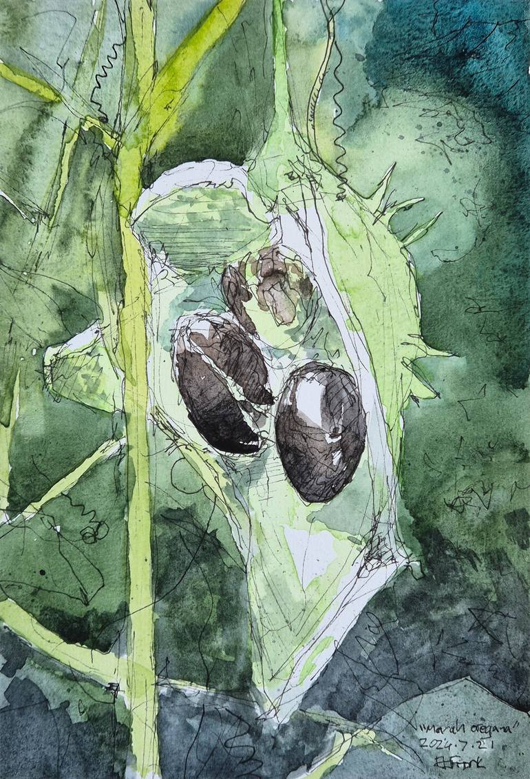 Wild Cucumber Painting by Bolinas Frank | Saatchi Art