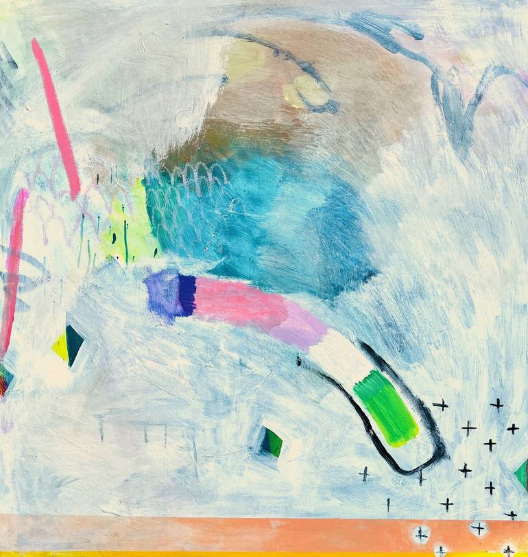 Abstract Goal Painting by LAra De GArie | Saatchi Art