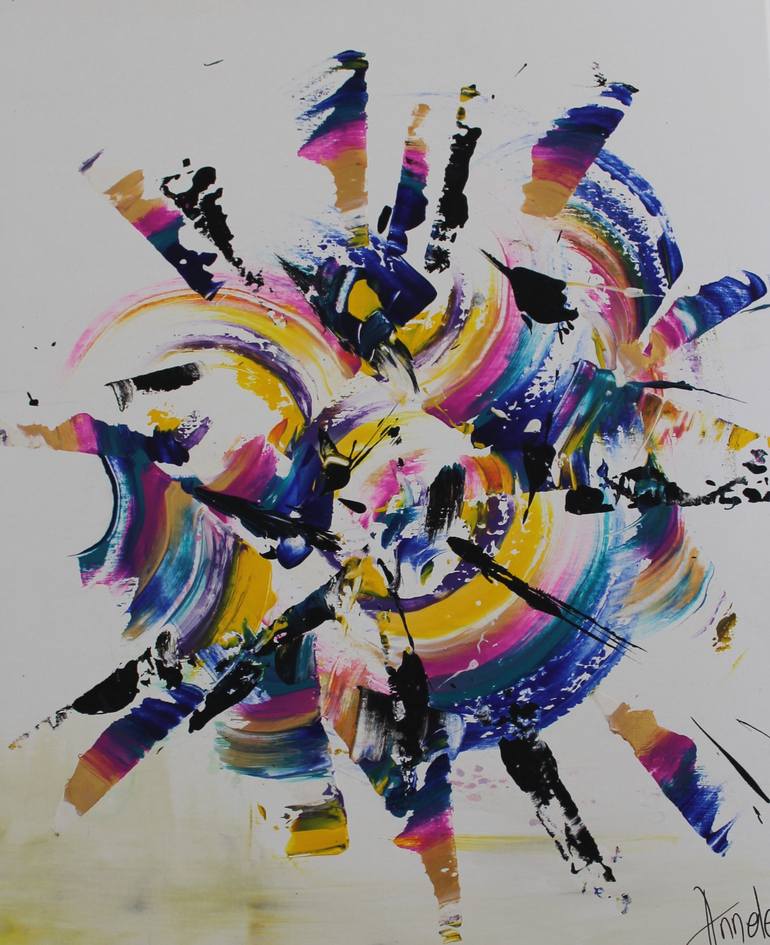 Color Blast Painting by Anna Magana | Saatchi Art