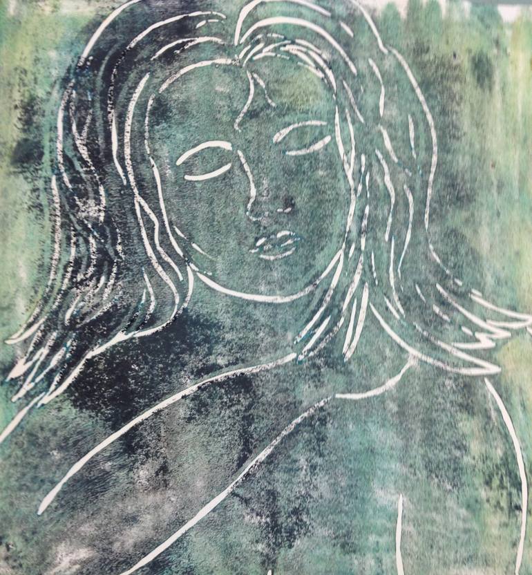 Pastel Paula Printmaking by Corine Barton | Saatchi Art