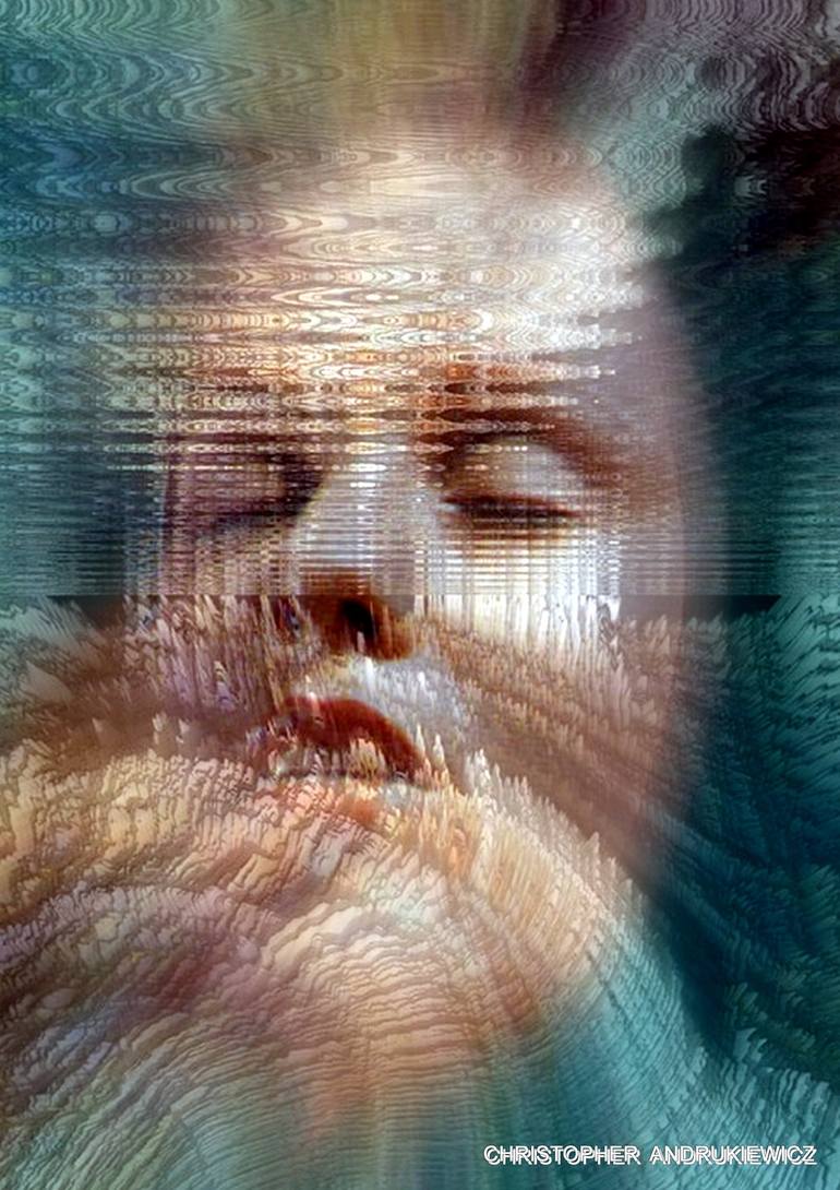 female floating ripple reflection pattern Collage by christopher ...