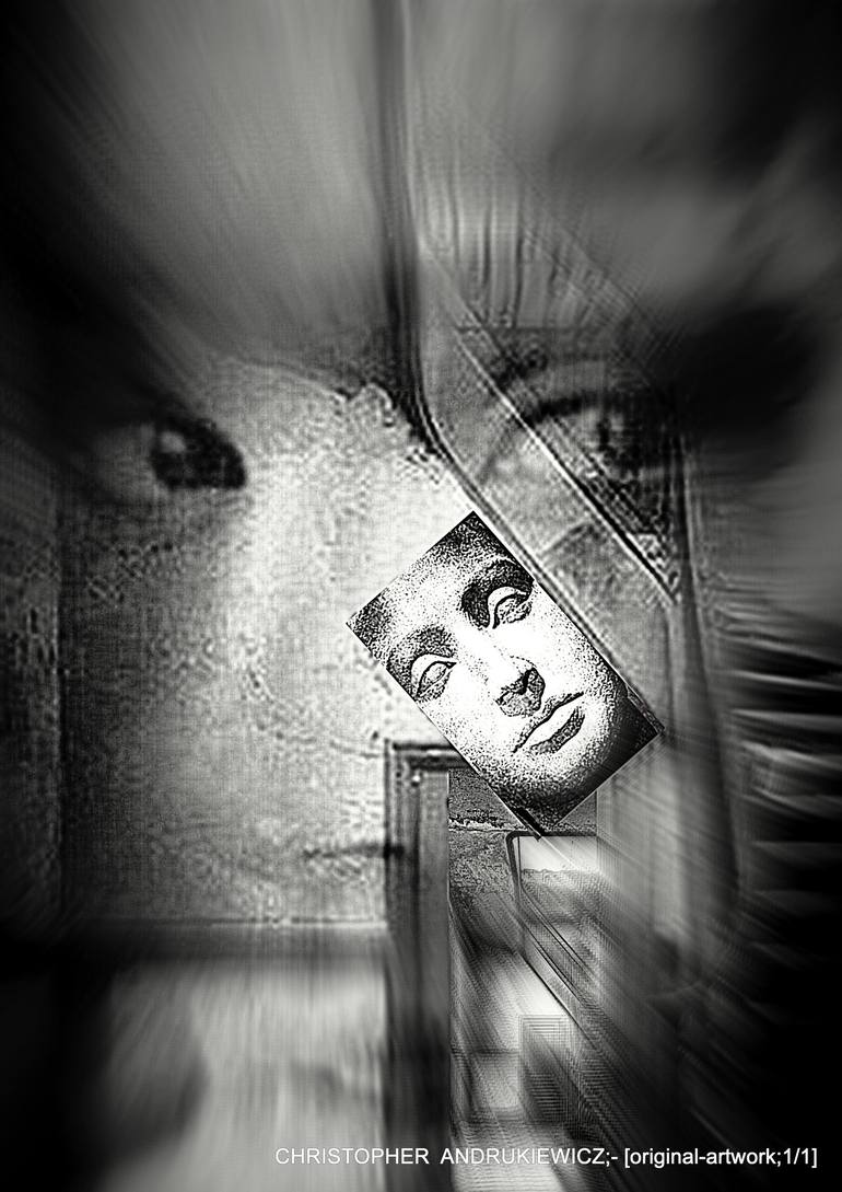 ghosting in a room and stairs. Collage by christopher andrukiewicz ...