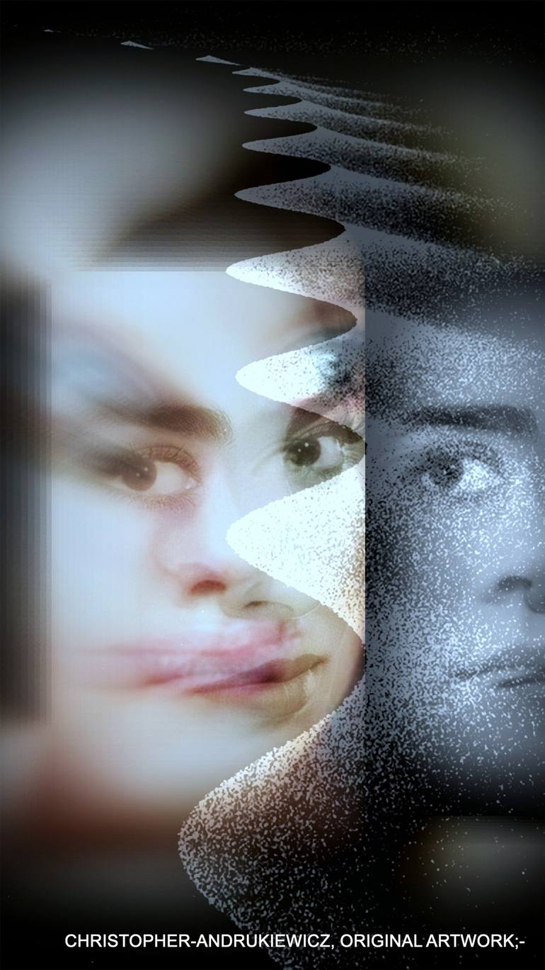 double female vision with pattern curve Digital by christopher ...