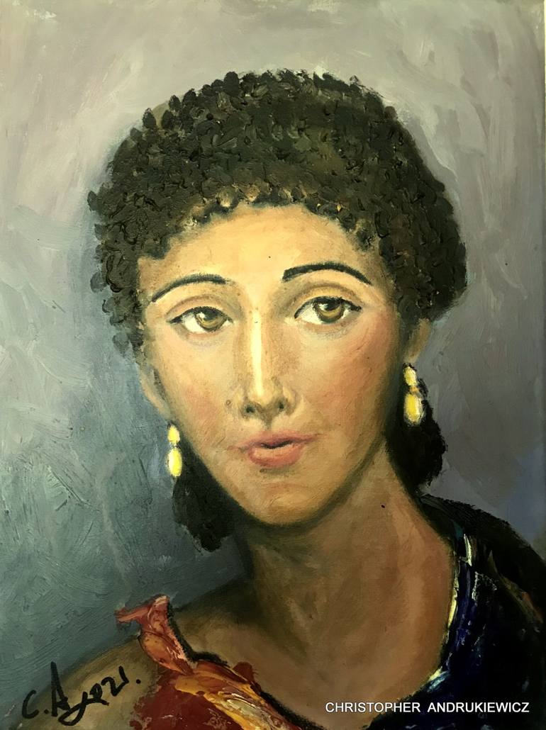 egyptian-mummy -portrait-lady[100 cent B.C.] Painting by christopher ...