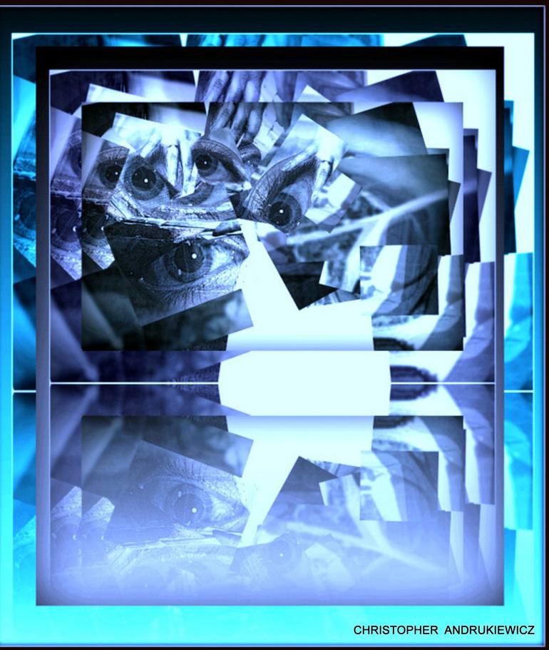 triple eye assemble pattern Collage by christopher andrukiewicz ...