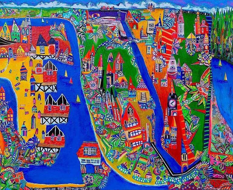 Carnival Bay Painting by Daniel Meakin | Saatchi Art