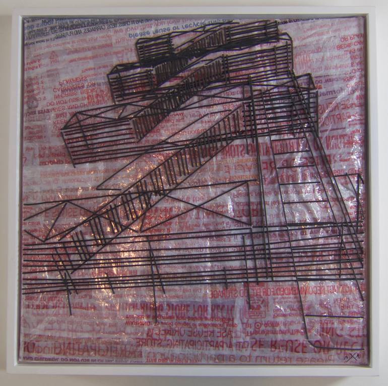 Iron Spine 8 Collage by Natalya Khorover | Saatchi Art