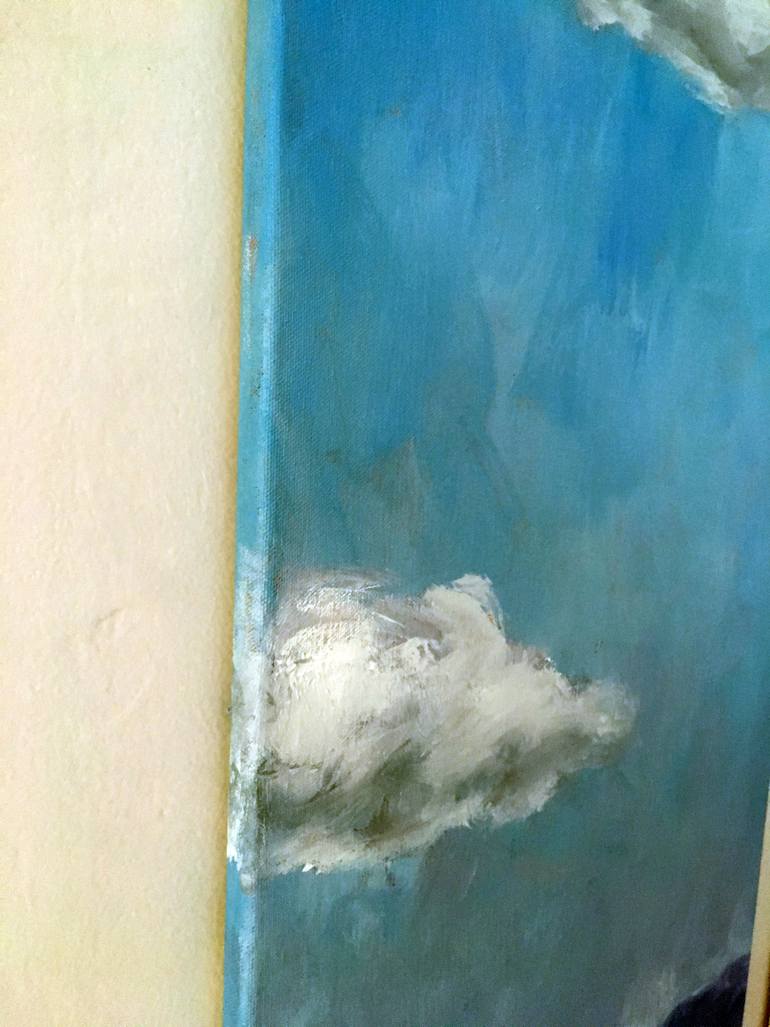Coastal Sky Slices Painting by Valerie Vescovi | Saatchi Art
