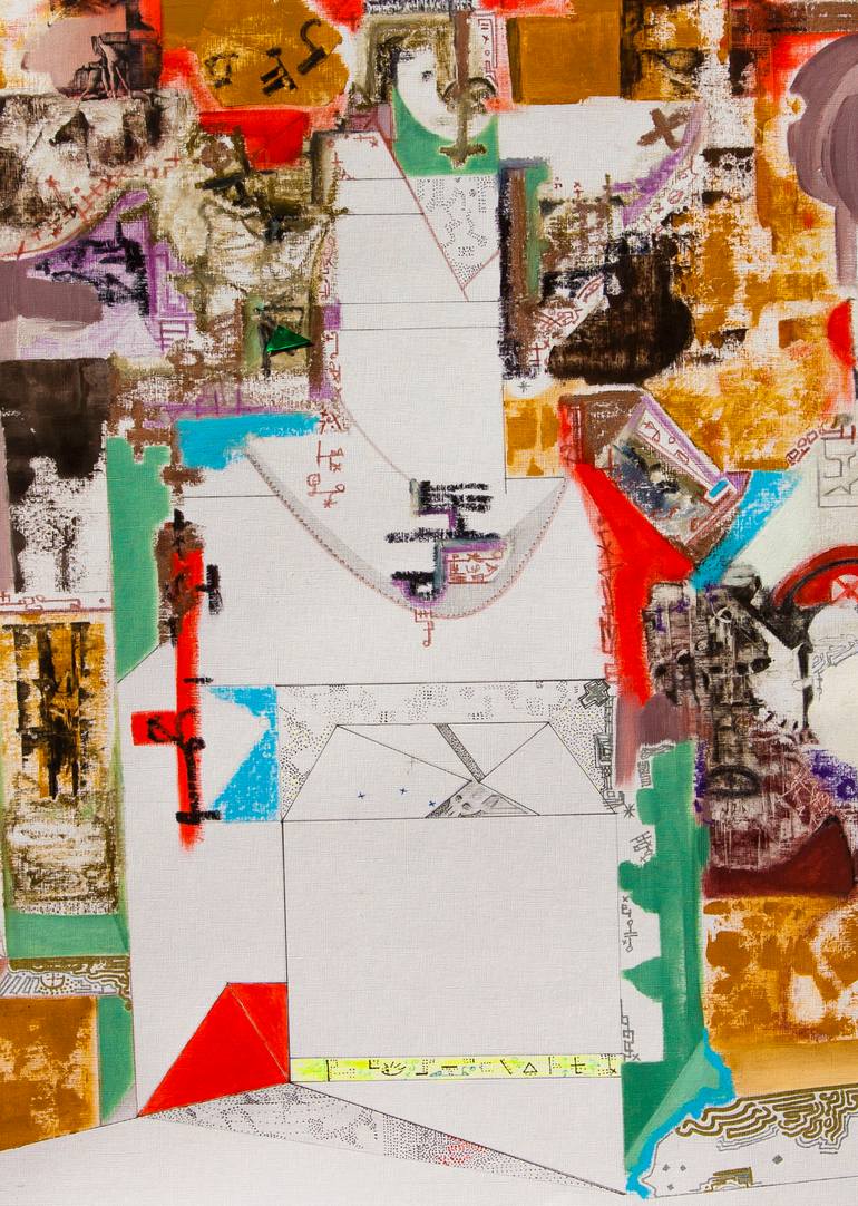 “Unearthling the psychic flower” Painting by Ambra Nanut | Saatchi Art