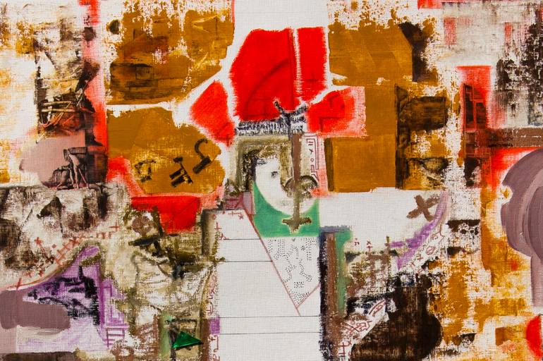 “Unearthling the psychic flower” Painting by Ambra Nanut | Saatchi Art