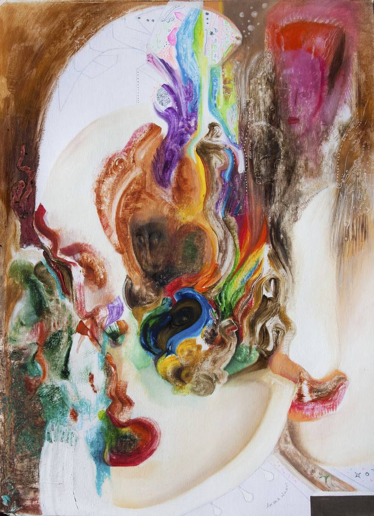 ”Circus practice to realign the dispersed mind” Painting by Ambra Nanut ...