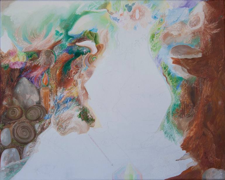 Sustained by Prajnaparamita Painting by Ambra Nanut | Saatchi Art