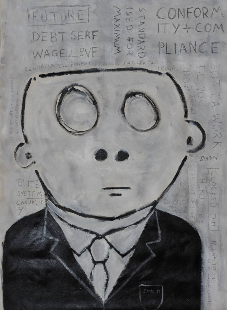 The Cage Painting by Justin McDermott | Saatchi Art