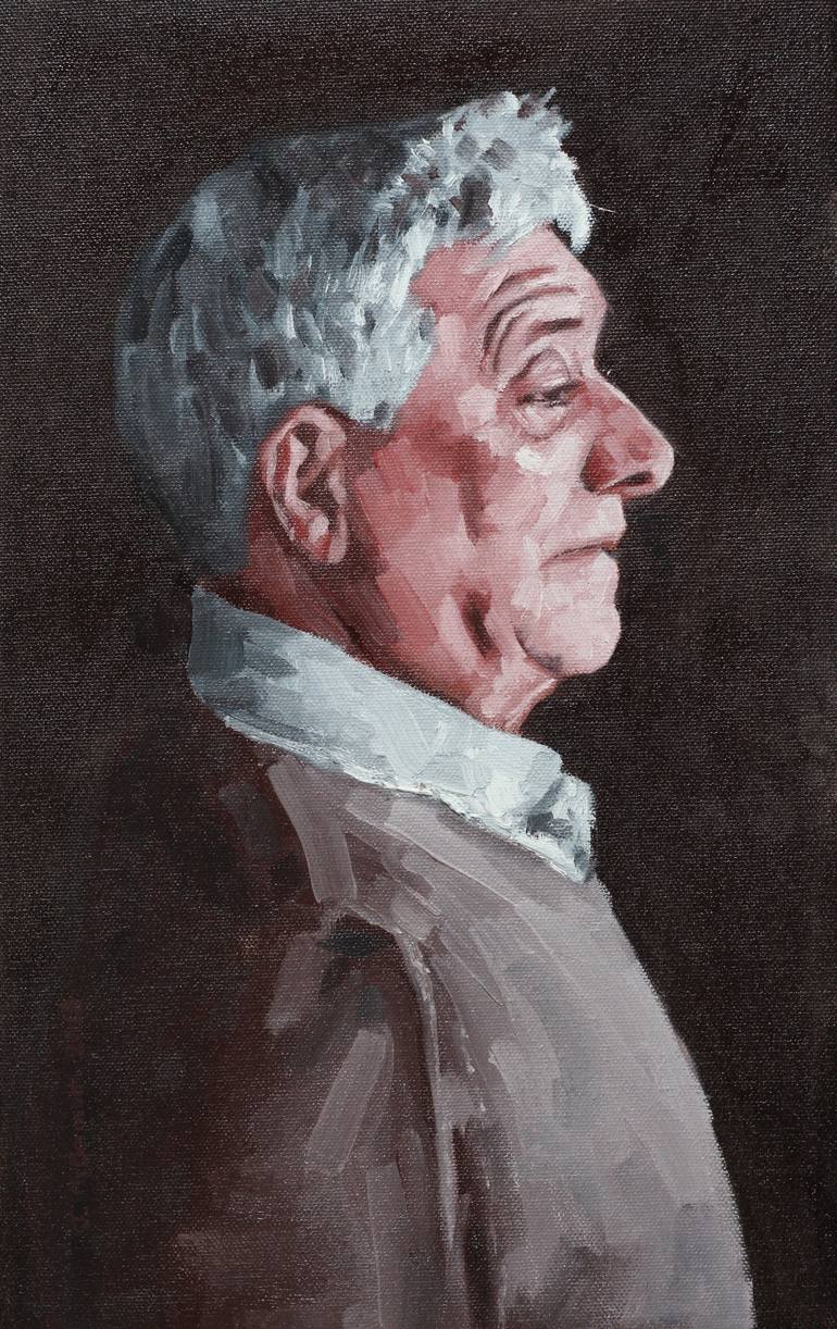Portrait of Father Painting by Justin McDermott | Saatchi Art
