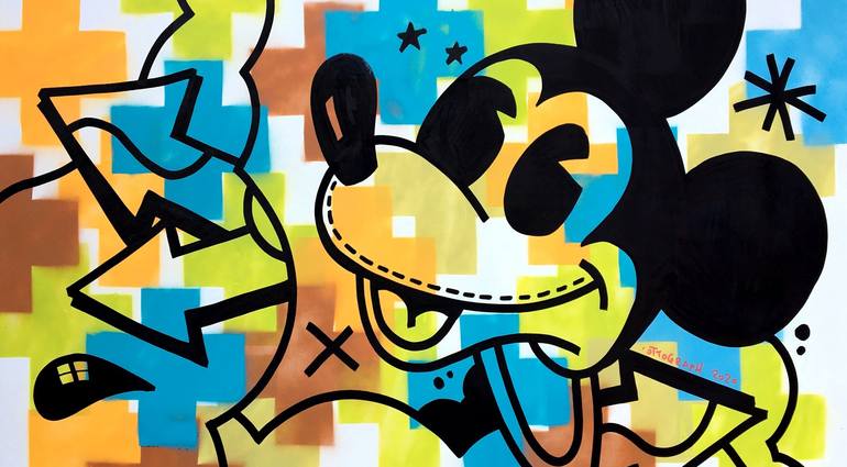the holy mickey Painting by Ottograph amsterdam | Saatchi Art