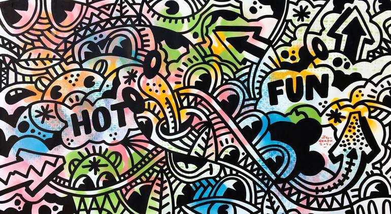 boogie wonderland Painting by ottograph amsterdam | Saatchi Art