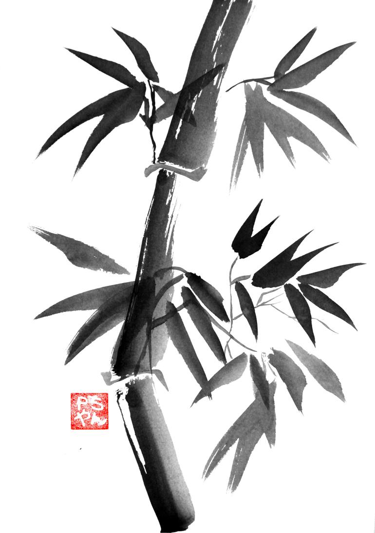 bamboos Painting by Pechane Sumie | Saatchi Art
