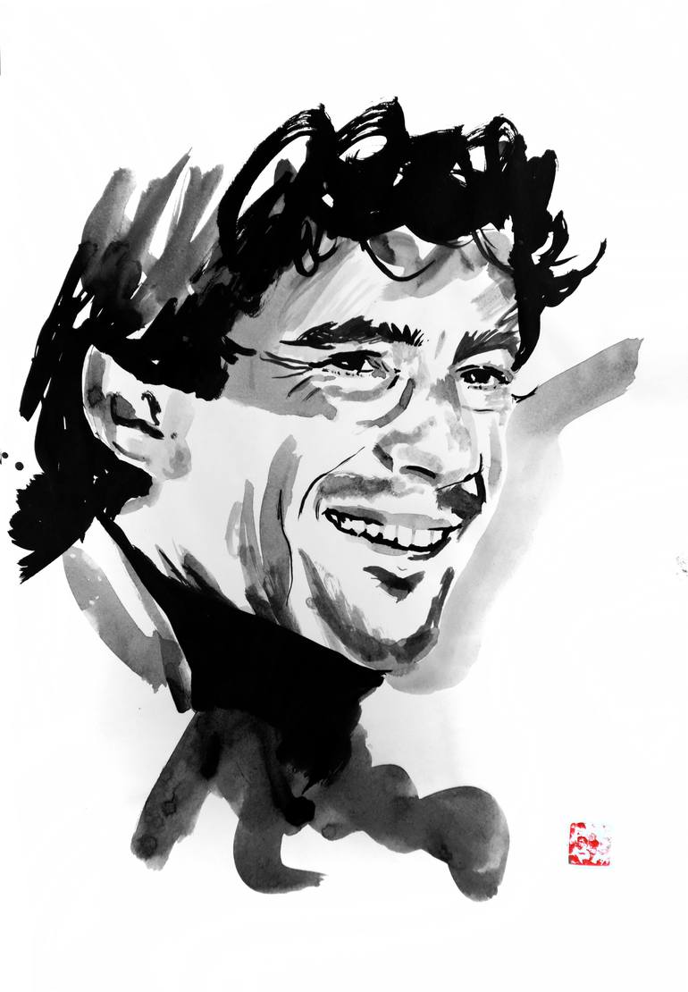 Ayrton Senna Painting by Pechane Sumie | Saatchi Art