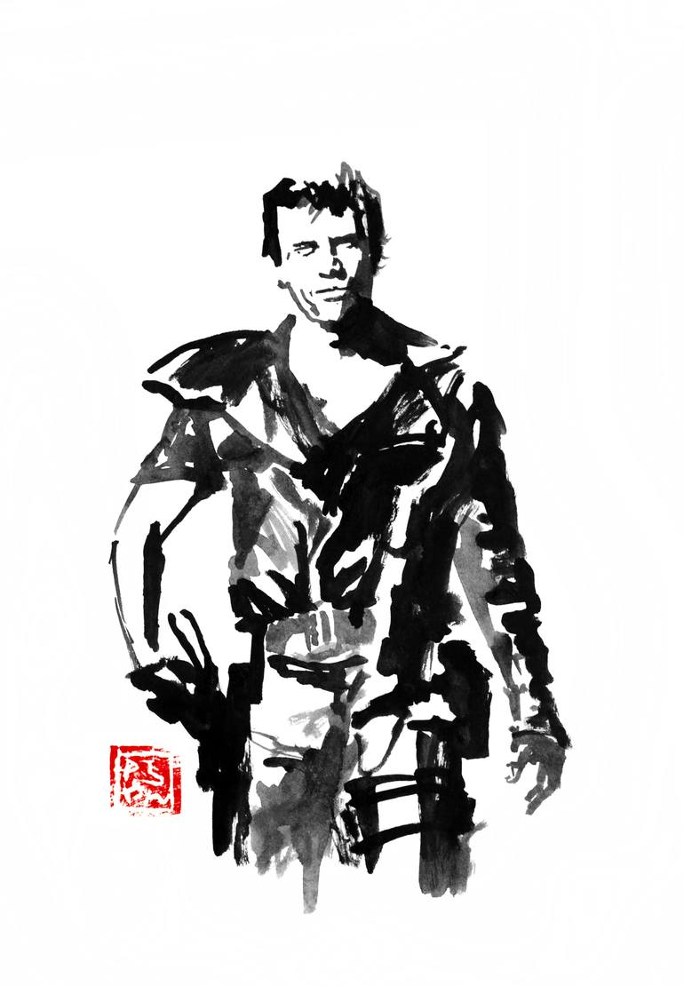 mad max 1979 Drawing by Pechane Sumie | Saatchi Art