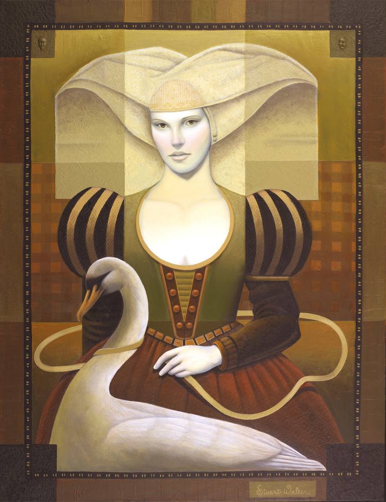 The Swan Maiden Painting by Stuart Walker | Saatchi Art