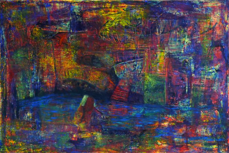 Cavern Painting by Lyn Fernandez aka LAF Art | Saatchi Art