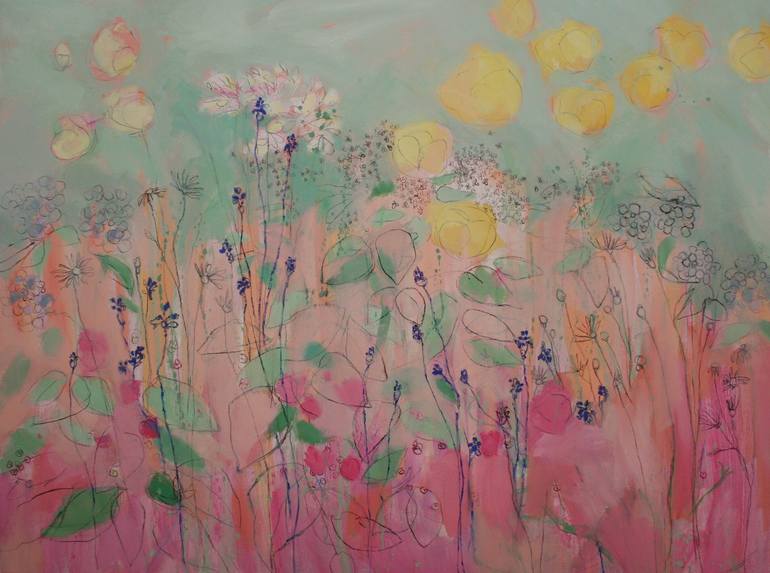 Forgotten garden II Painting by Simone Louise Gillespie | Saatchi Art