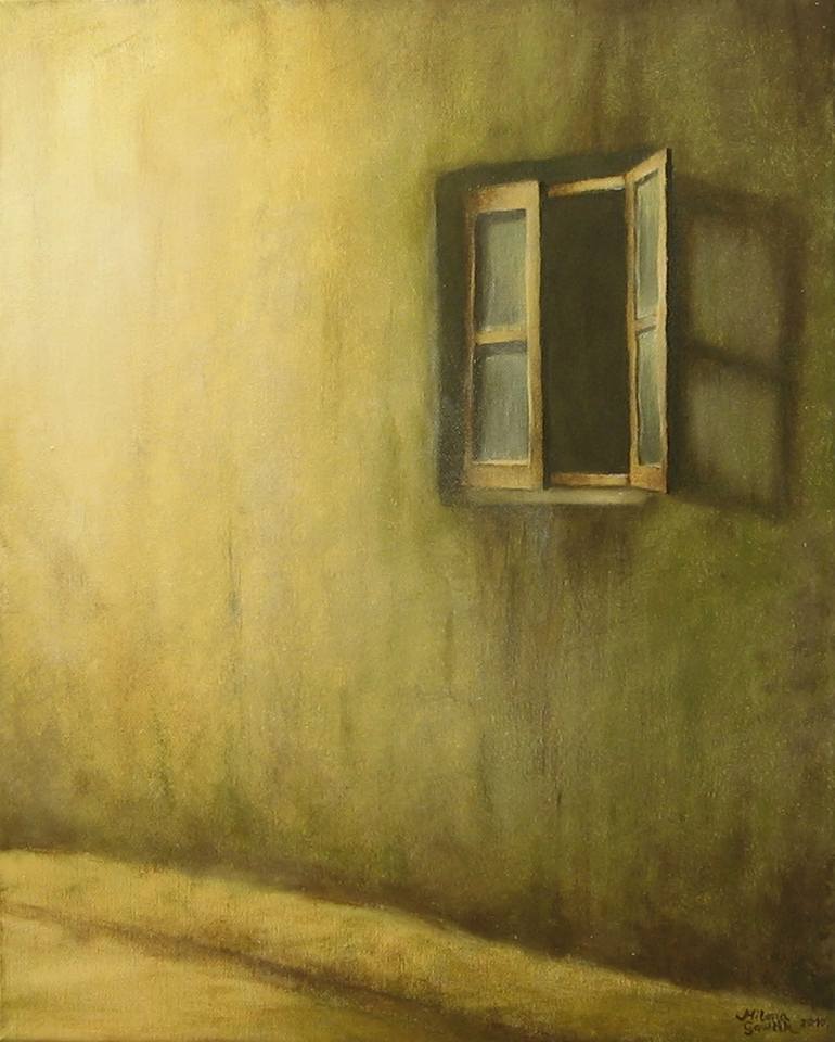 Metaphysical Window Painting by Milena Gawlik | Saatchi Art