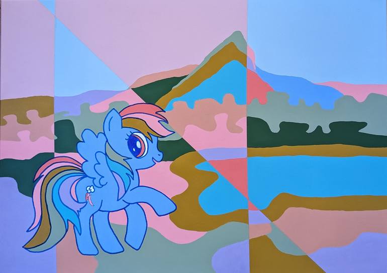 Pony Flip Painting by Marinka Plovanic | Saatchi Art