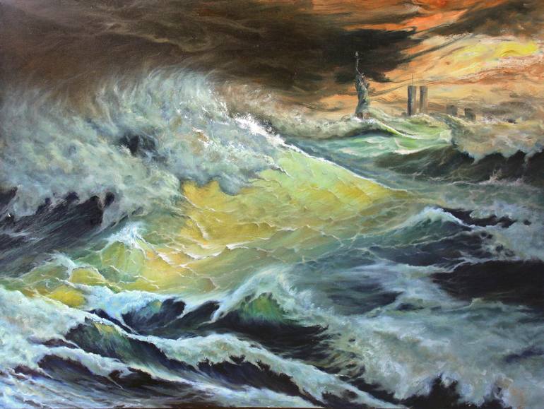 Freedom of the sea #1 Painting by jixing sun | Saatchi Art