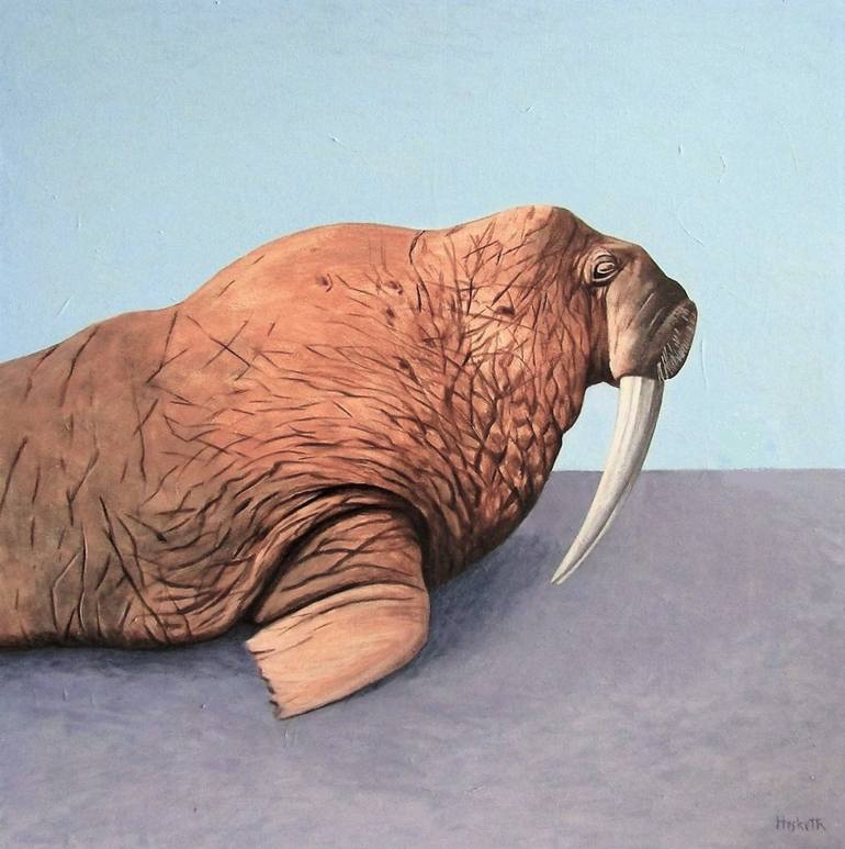 Walrus Painting by Gary Hesketh | Saatchi Art