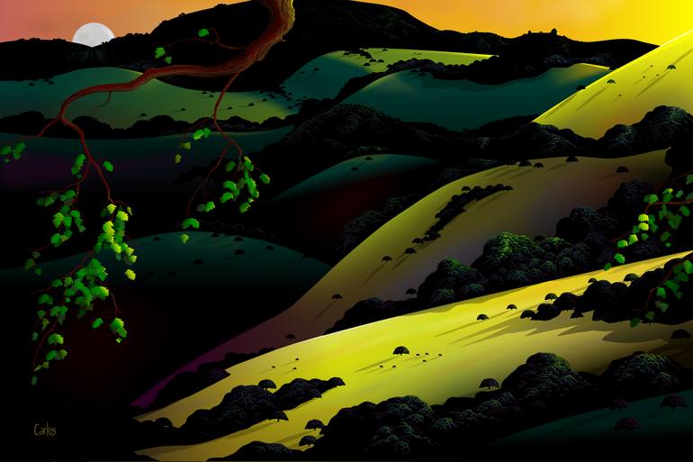 Hamilton Range II Painting by Tom Carlos | Saatchi Art