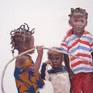 Gabonese children Painting by Jesus Manuel Moreno | Saatchi Art