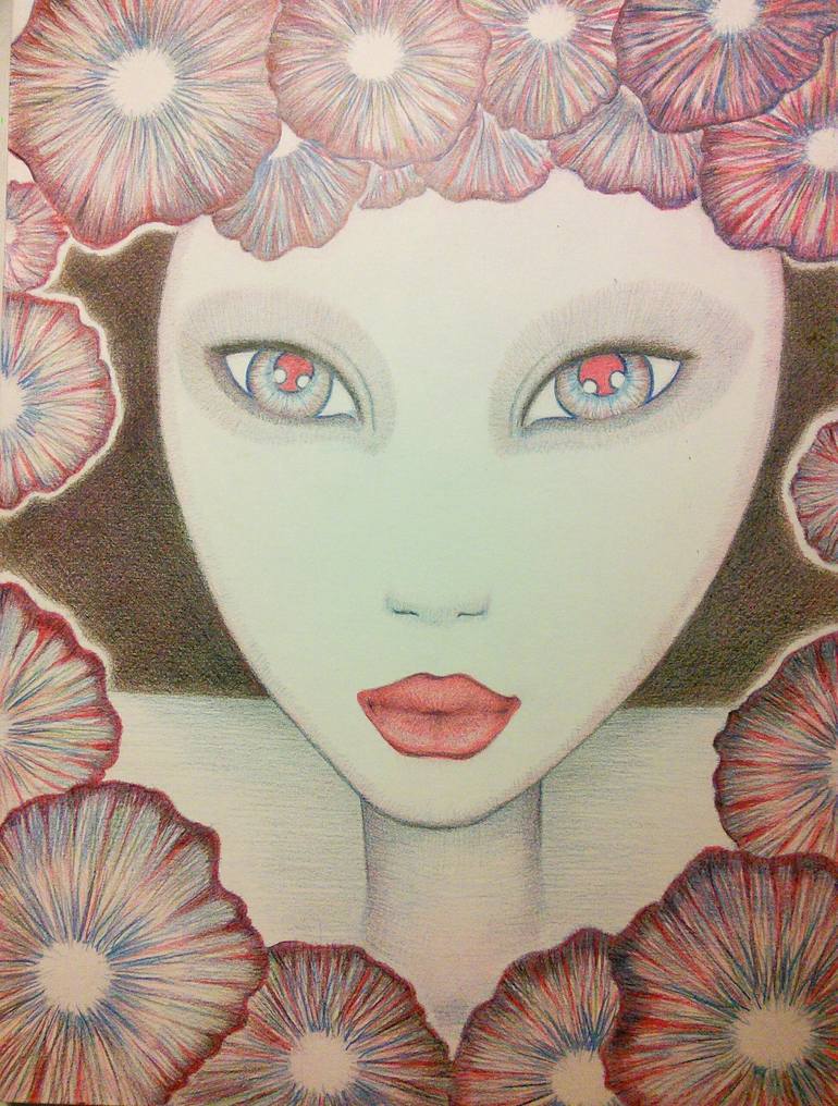 Lady Under Drawing by Sarah Thompson | Saatchi Art