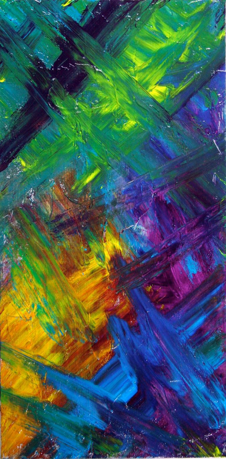 Green Barn Door Painting by Stephany Glassing | Saatchi Art