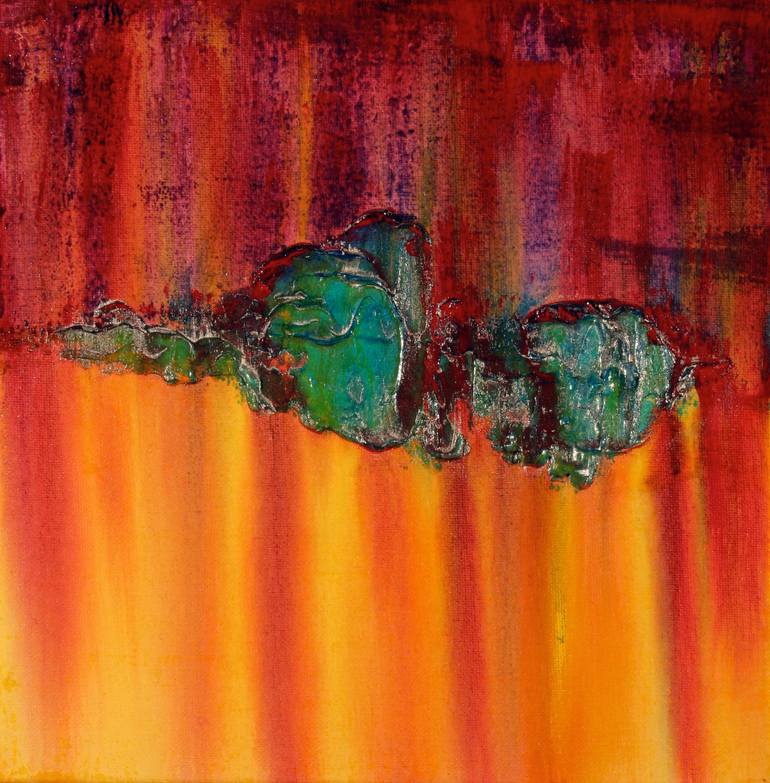 Radio Wave Painting by Stephany Glassing | Saatchi Art