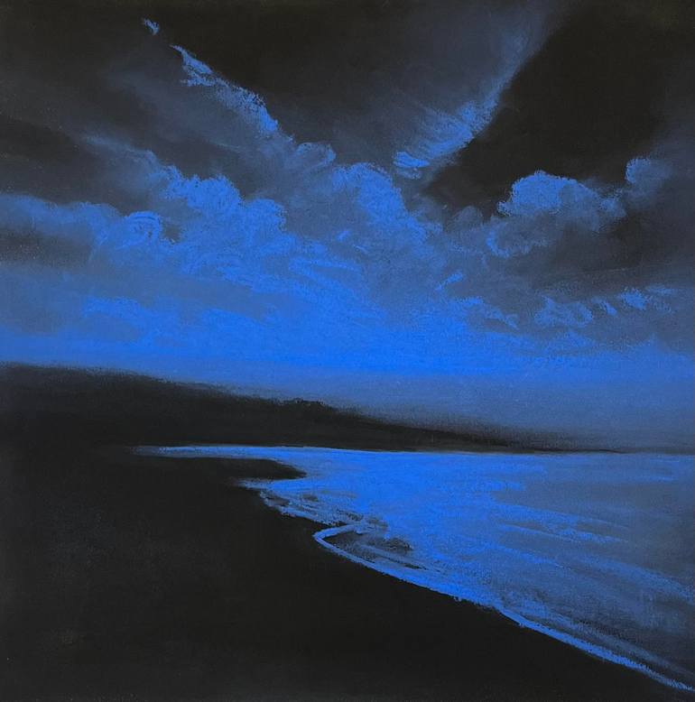 Blue Shoreline Drawing by Donna Levinstone | Saatchi Art