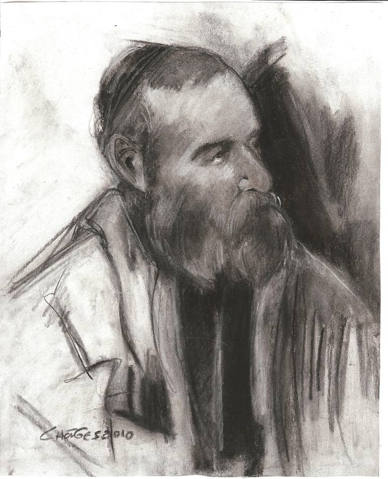 Contemplation Drawing by Chris Hodges | Saatchi Art