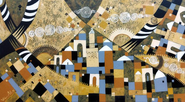 Inner City Painting by Vugar Ali | Saatchi Art
