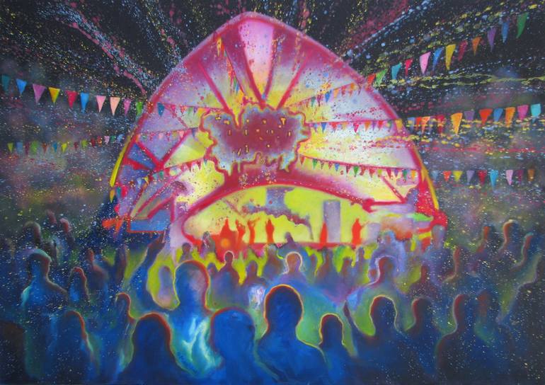 The Big Tent Painting by Gavin Mayhew | Saatchi Art