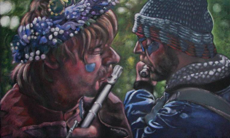 Flutes Painting by Gavin Mayhew | Saatchi Art