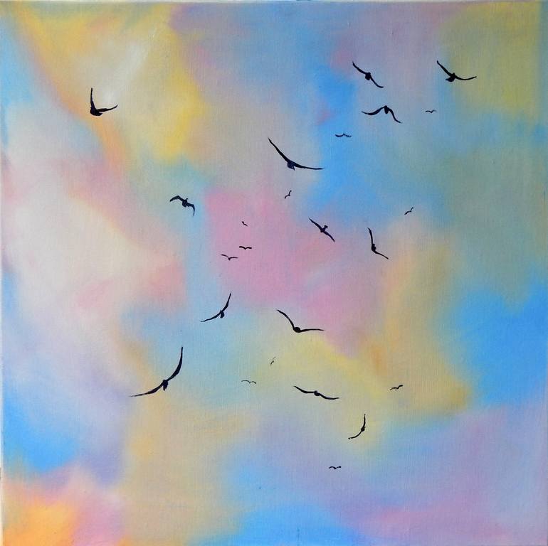 Free Flight Painting by Vita Schagen | Saatchi Art