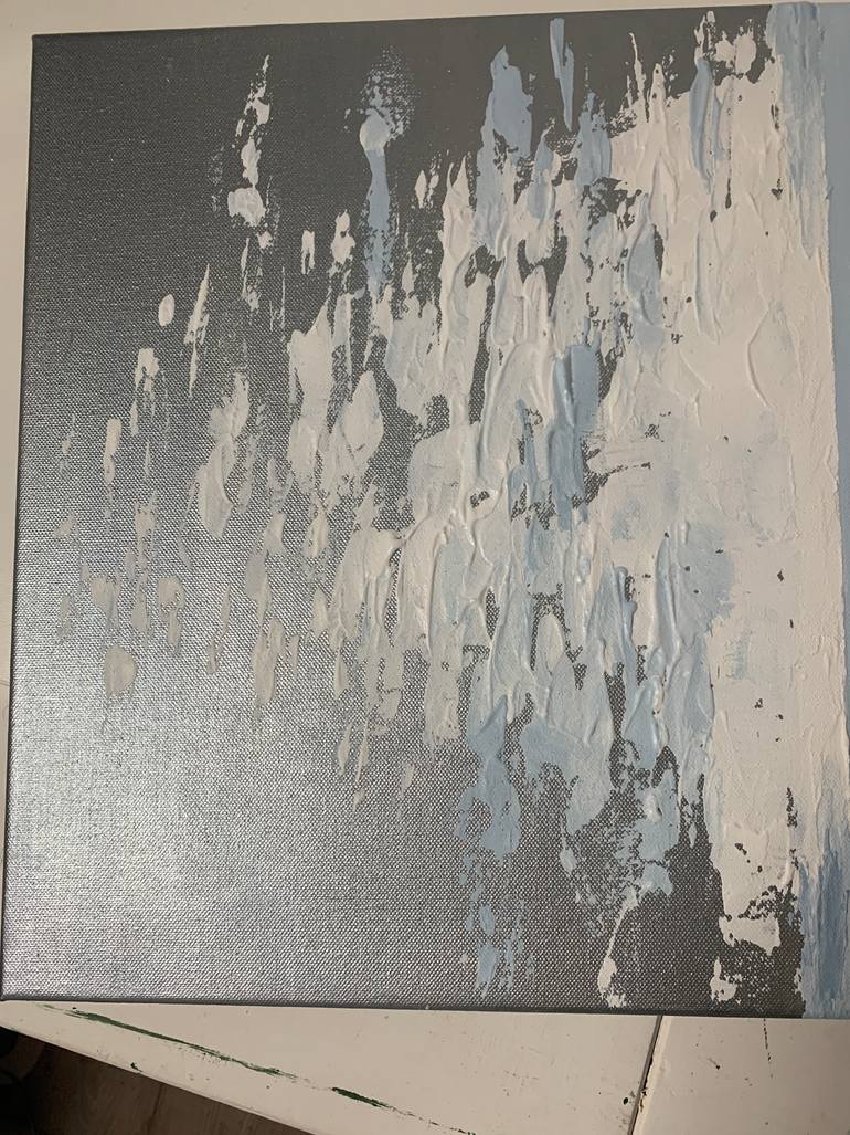 Silver ocean. Painting by Vita Schagen | Saatchi Art