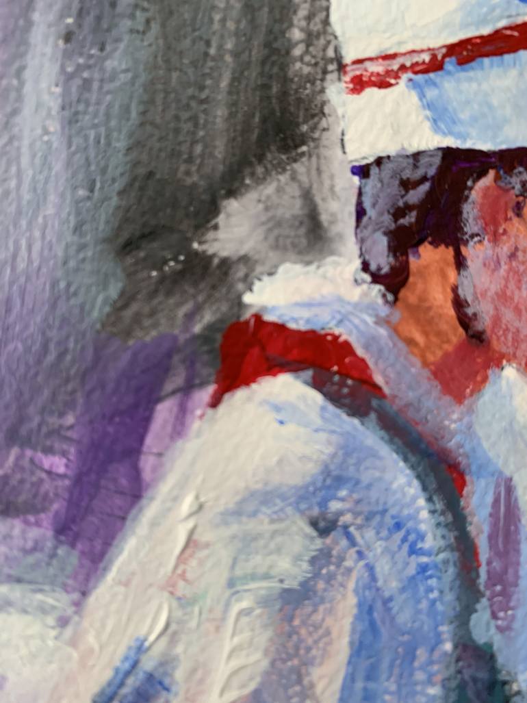 Little cook. Painting by Vita Schagen | Saatchi Art