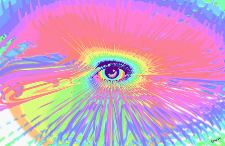 Eye Dye Painting by Paul Frangipane | Saatchi Art