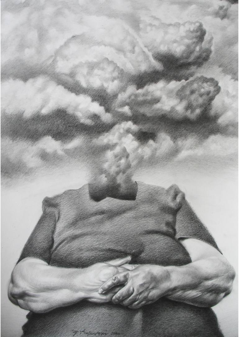 THE ASSUMPTION Drawing by Goce Trajkovski | Saatchi Art