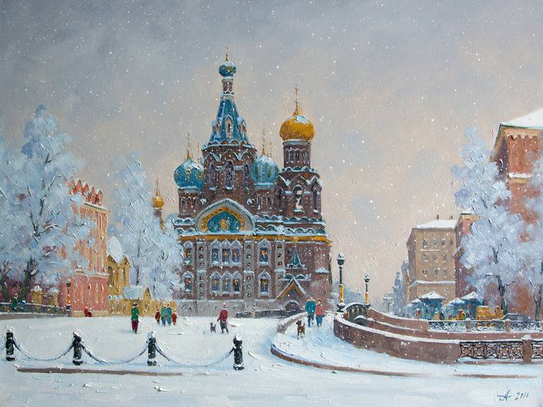 Savior on the Spilled Blood Painting by Alexander Alexandrovsky ...