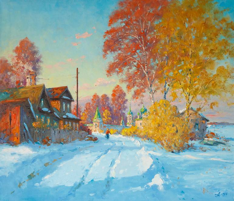 Old Ladoga. Evening Drawing by Alexander Alexandrovsky | Saatchi Art