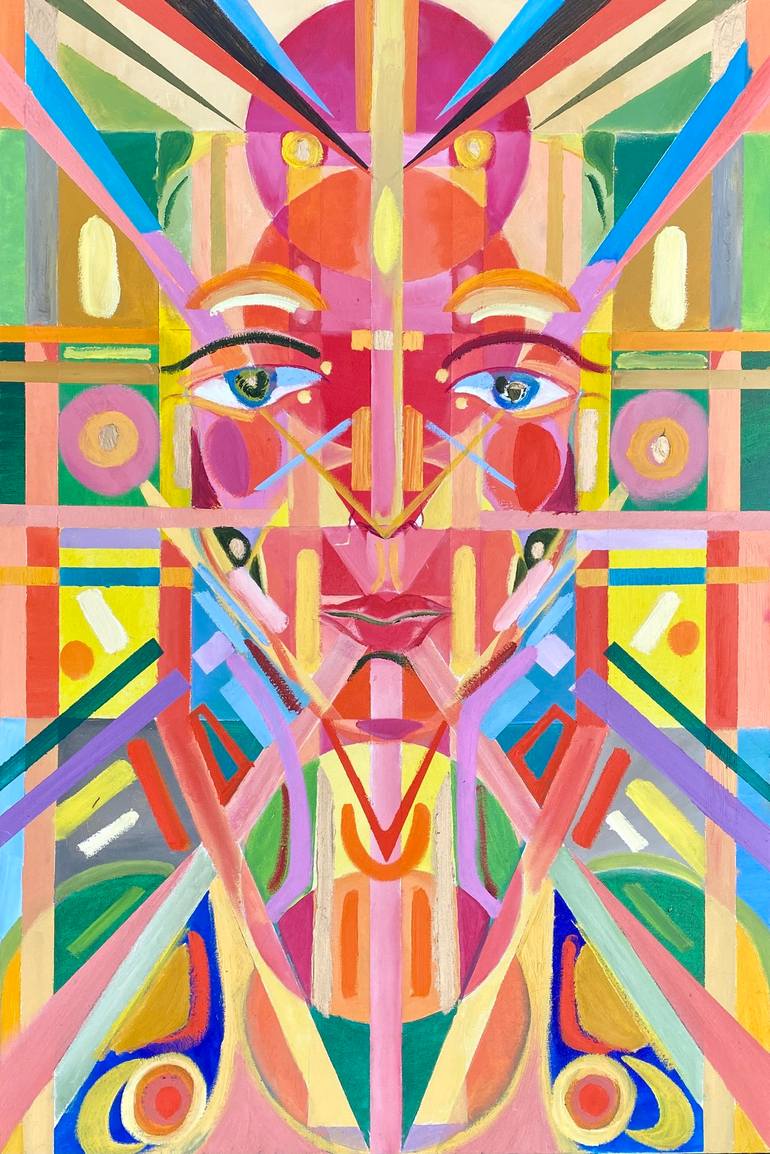 Facial meridians Painting by fenghua cui | Saatchi Art