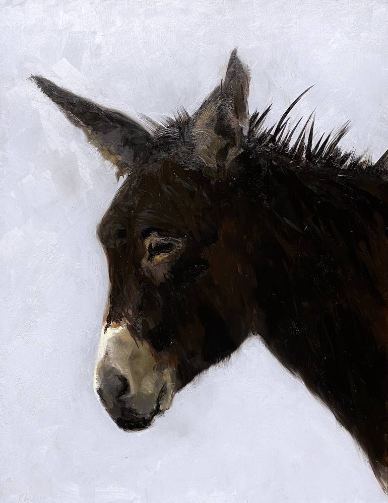 Sally's donkey Painting by Philine van der Vegte | Saatchi Art