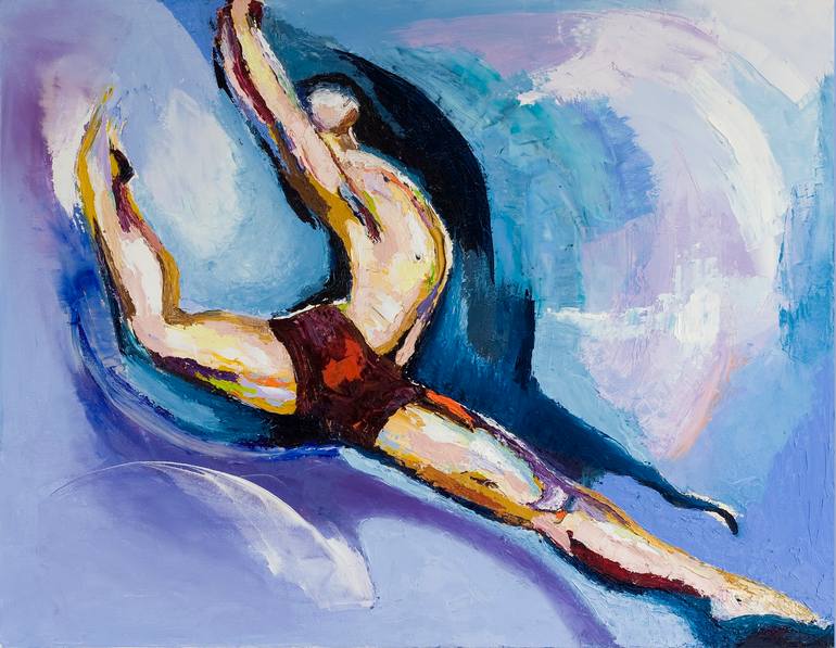 Male Ballet Dancer Painting by A. Bank | Saatchi Art